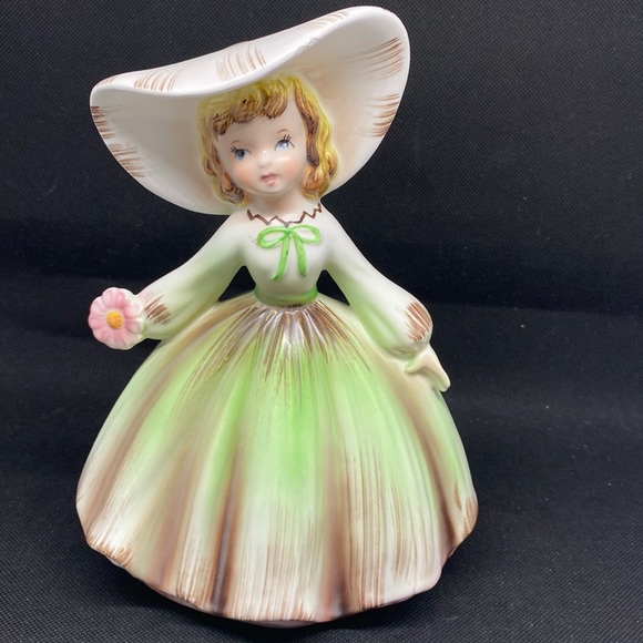 Accents | Vintage 712 Inarco E1545 Southern Belle Girl Planter | Poshmark